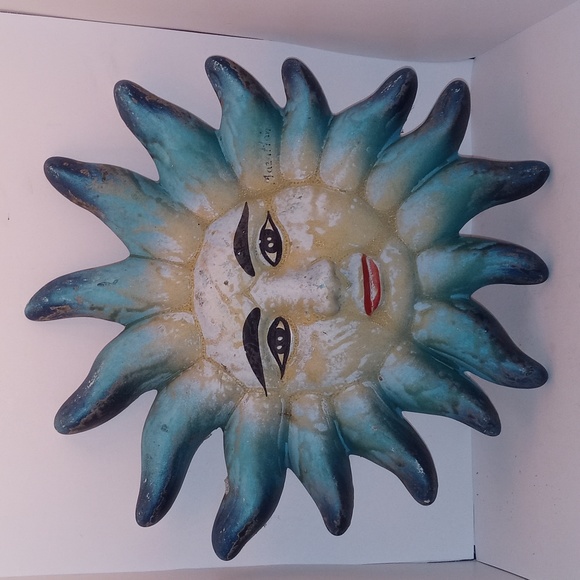Accents | Vintage Ceramic Hand Painted Sun | Poshmark